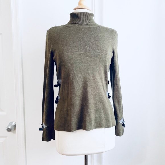 Adrianna Papell | Sweaters | Adrianna Papell Wool Blend Sweater Moss ...